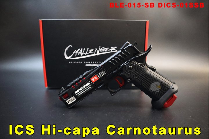 ICS HI-CAPA Carnotaurus黑瓦斯枪 DICS-01SSB瓦斯手枪 BLE-015-SB GBB瓦斯短枪 – 军品商城